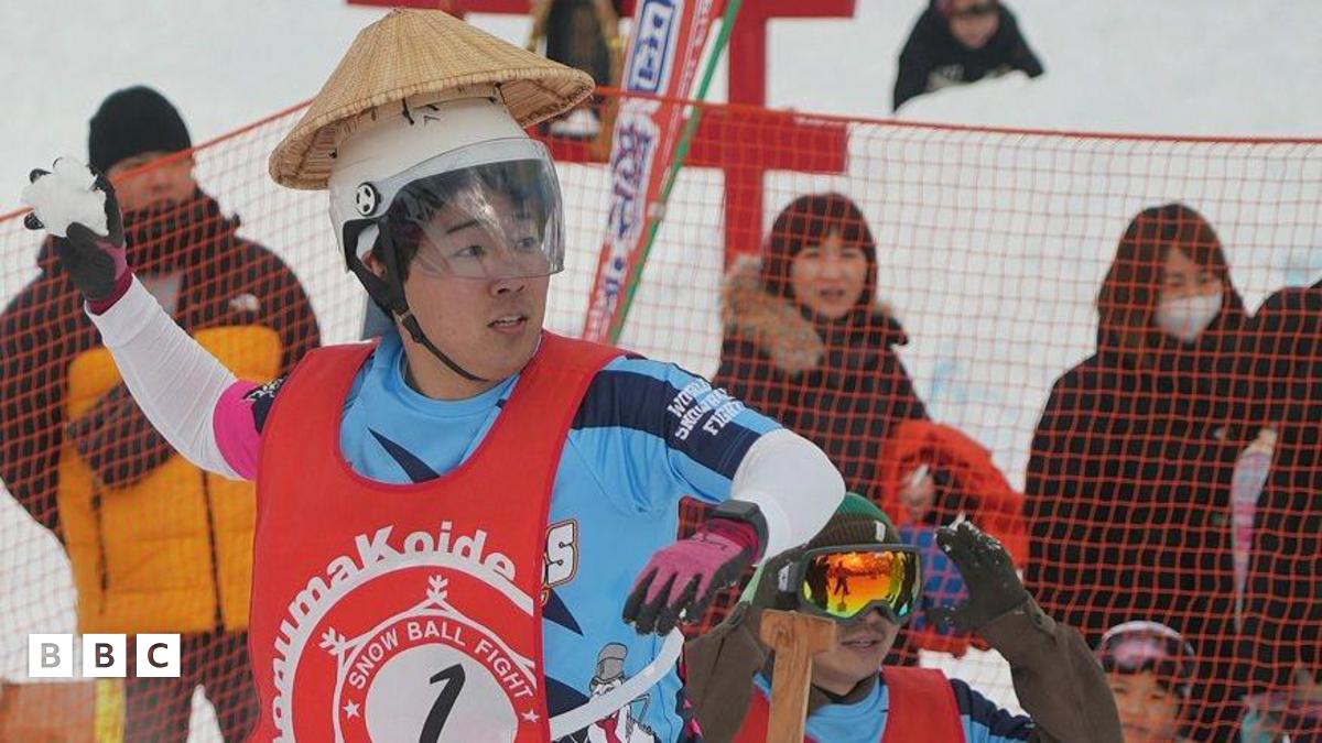 Check out Japan's epic snowball fight competition! - BBC Newsround