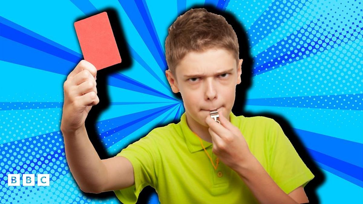 What do the different coloured cards mean in football? - BBC Newsround