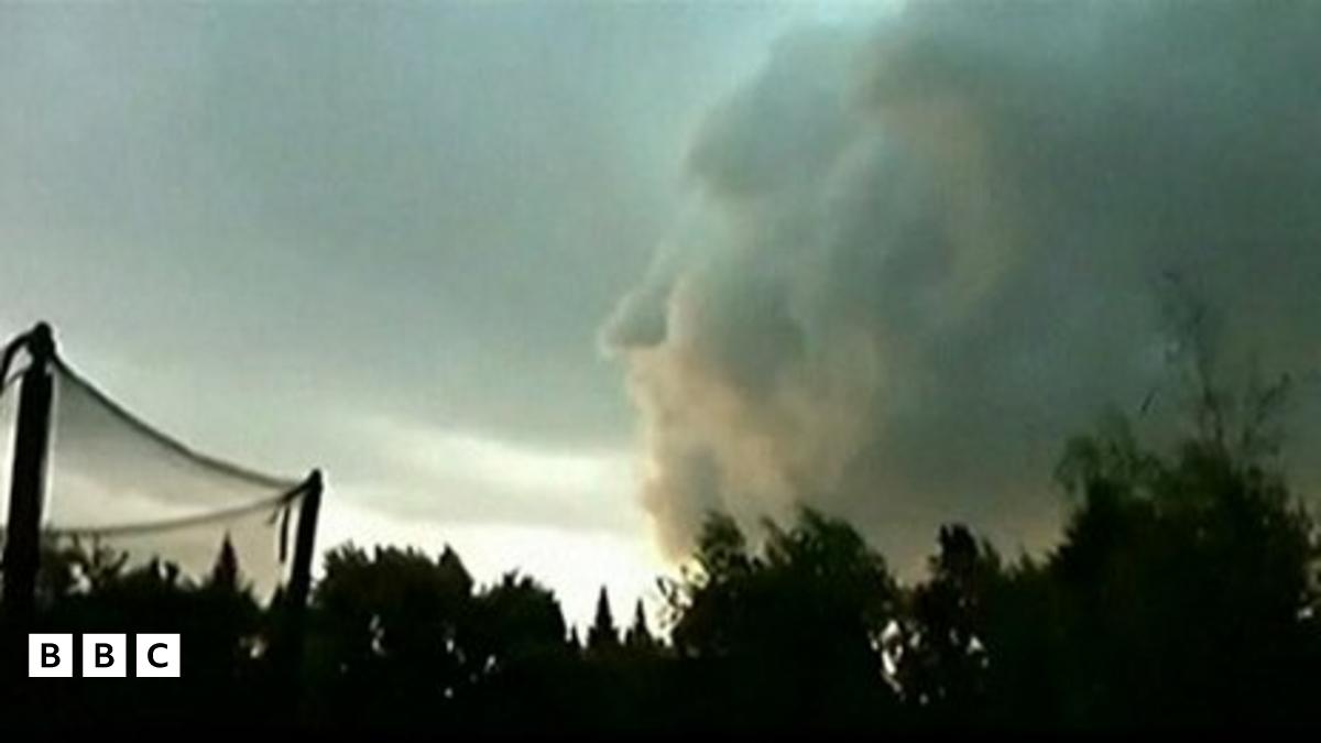 Harry Potter character Lord Voldemort's face in cloud - BBC Newsround