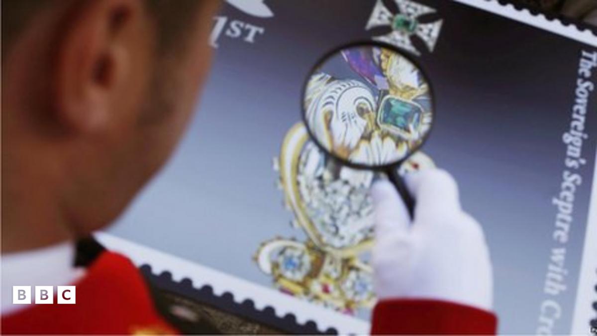 Pictures: New royal stamps show off the Crown Jewels - BBC Newsround