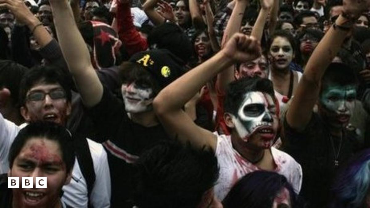 'Zombies' take over Mexico City - BBC Newsround