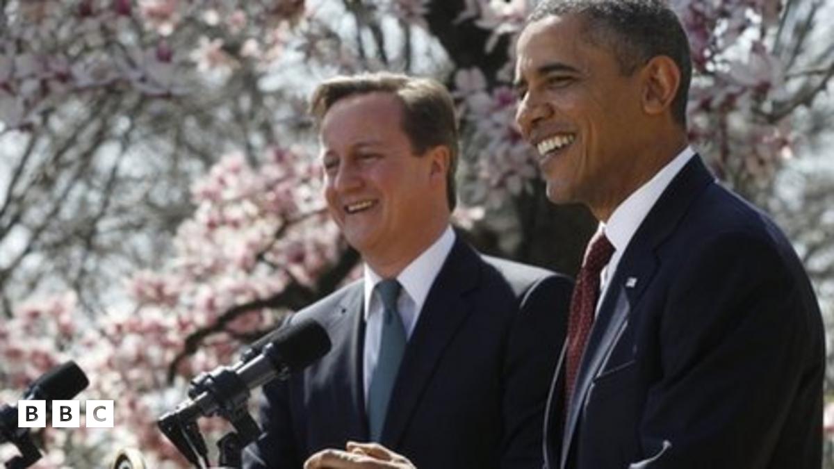 Prime Minister David Cameron meets with Barack Obama - BBC Newsround