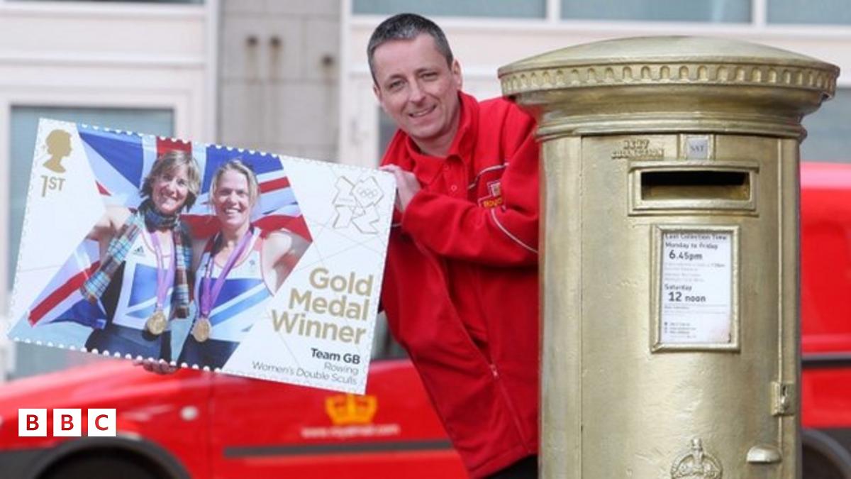 Olympic and Paralympic gold postboxes keeping colour - BBC Newsround