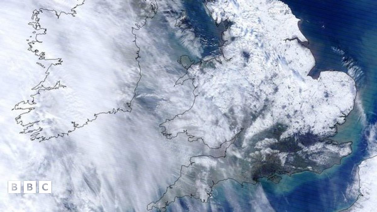 Snow to rain: satellite pics show UK weather change - BBC Newsround