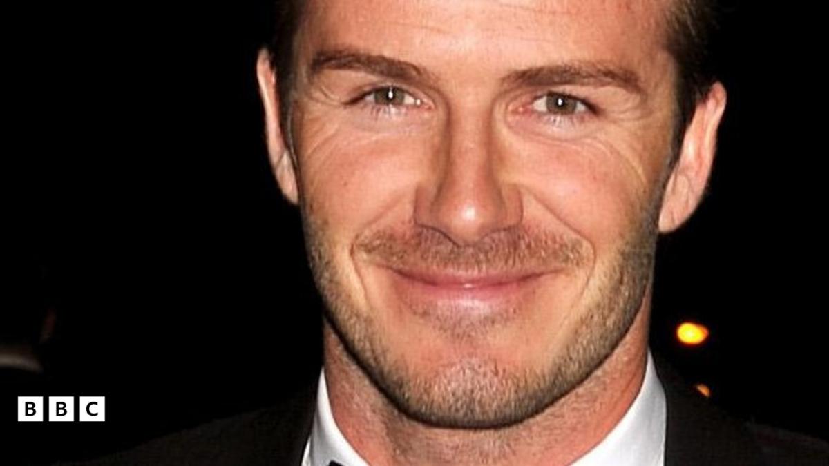 David Beckham training at Arsenal - BBC Newsround