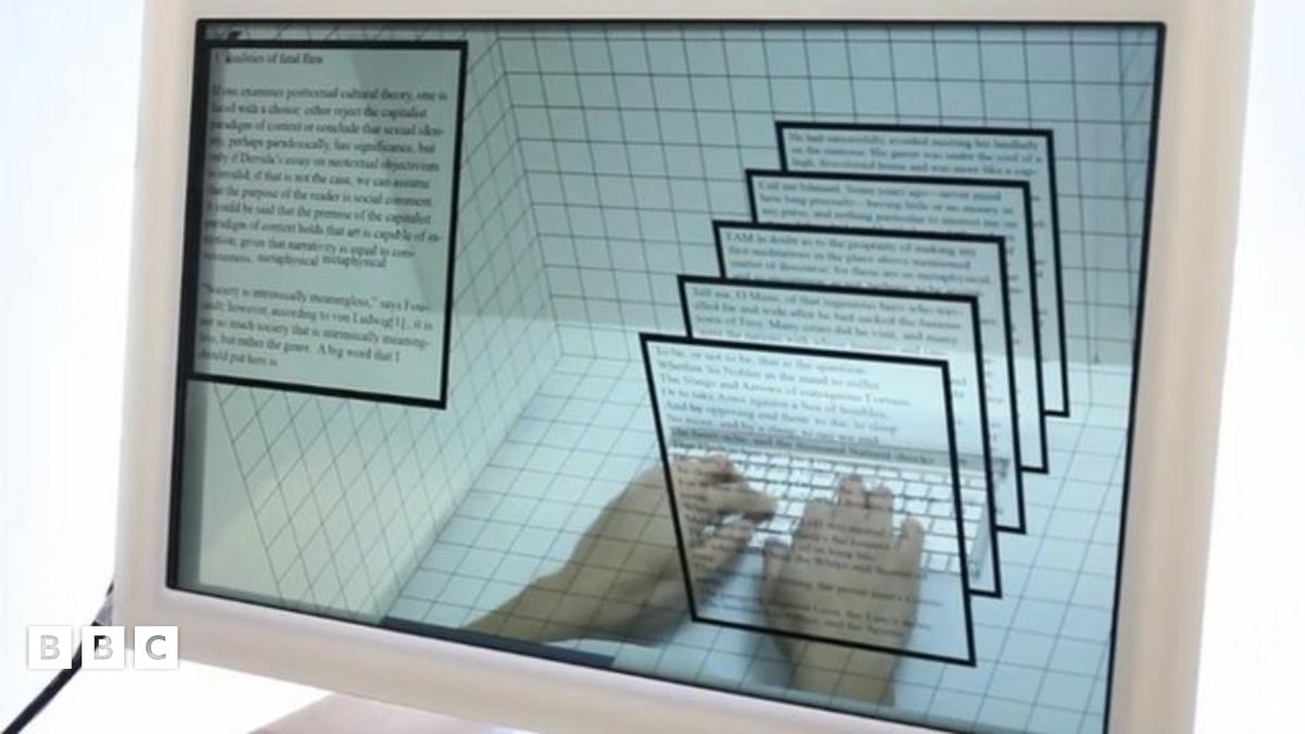 See-through SpaceTop computer revealed - BBC Newsround