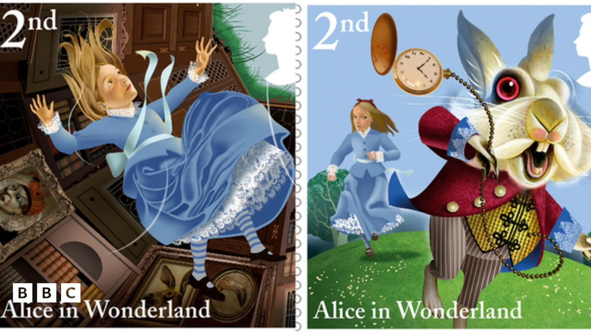 Alice In Wonderland stamps celebrate 150th anniversary - BBC Newsround