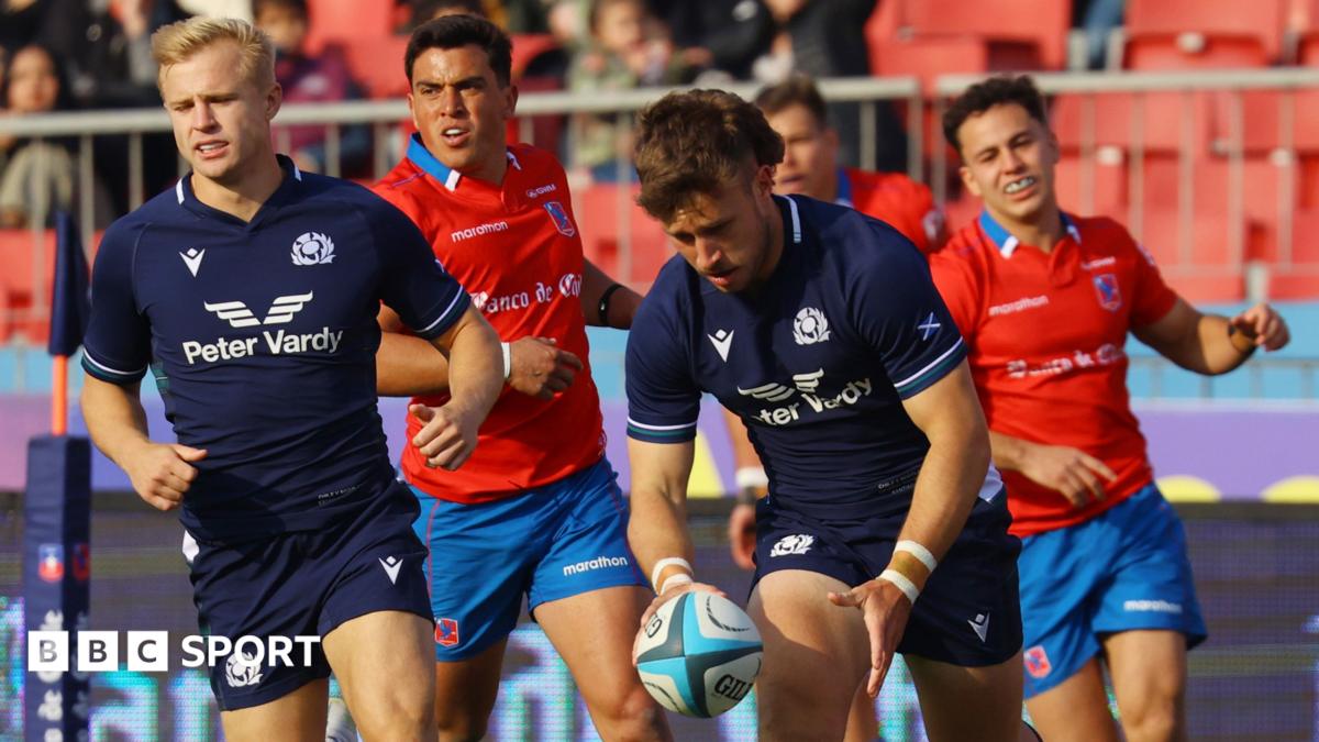 Scotland score eight tries to beat battling Chile - BBC Sport