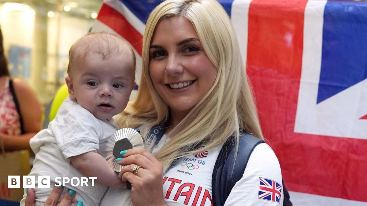 Paris Olympics: Team GB athletes return home from 2024 Games - BBC Sport