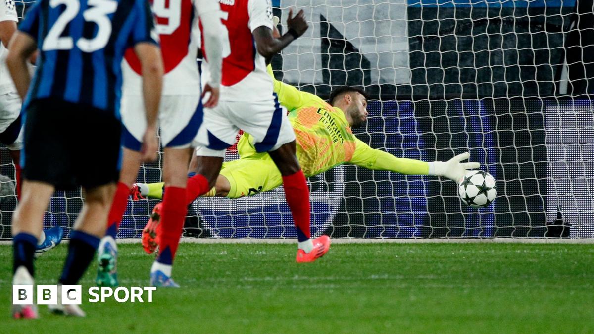 David Raya save: Arsenal keeper's moment of magic the highlight v Atalanta - BBC Sport
