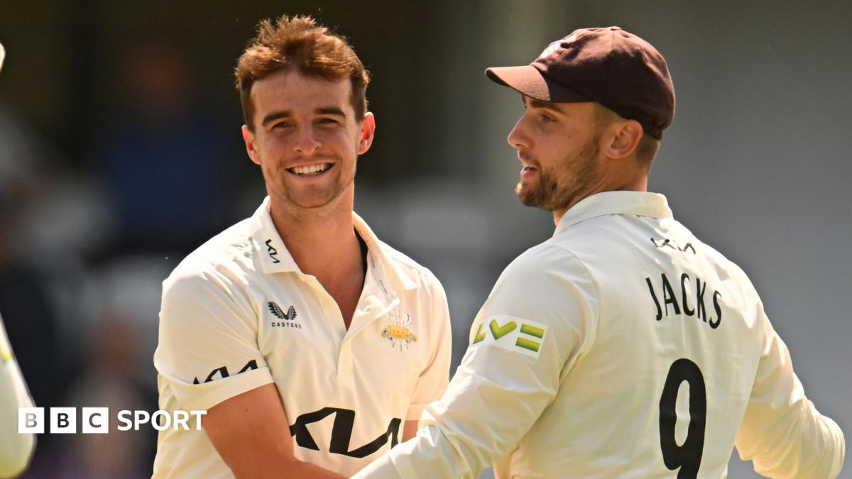 County Championship: Somerset fight back after collapse against Surrey ...