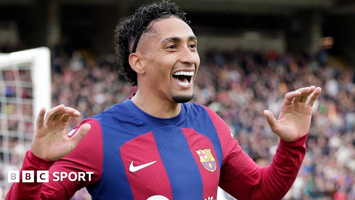 Barcelona 4-0 Getafe: Defending champions move up to second with ...