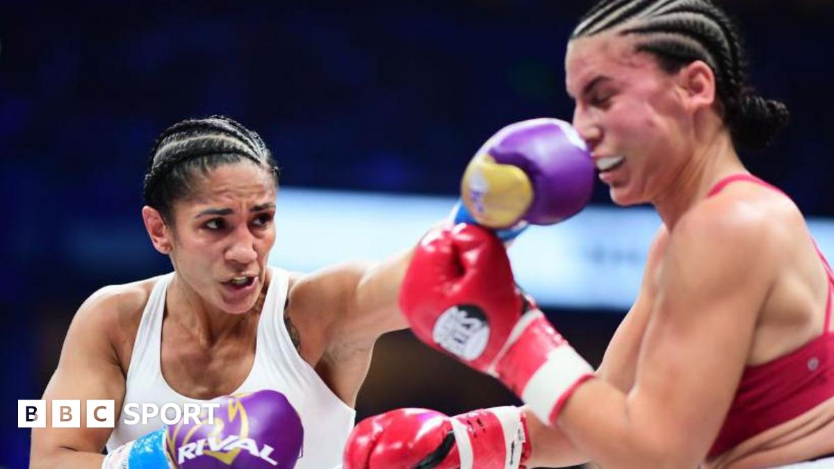 Amanda Serrano beats Stevie Morgan as Jake Paul stops Mike Perry - BBC ...