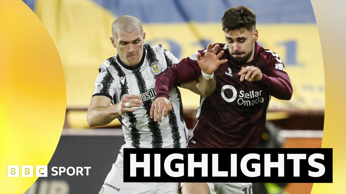 Watch 10-man Hearts overcome St Mirren - BBC Sport