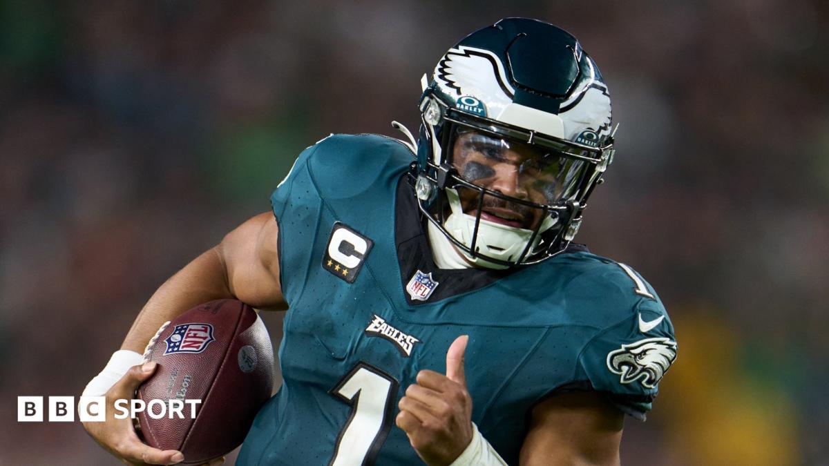 NFL: Philadelphia Eagles hold on to beat Minnesota Vikings 34-28 - BBC ...