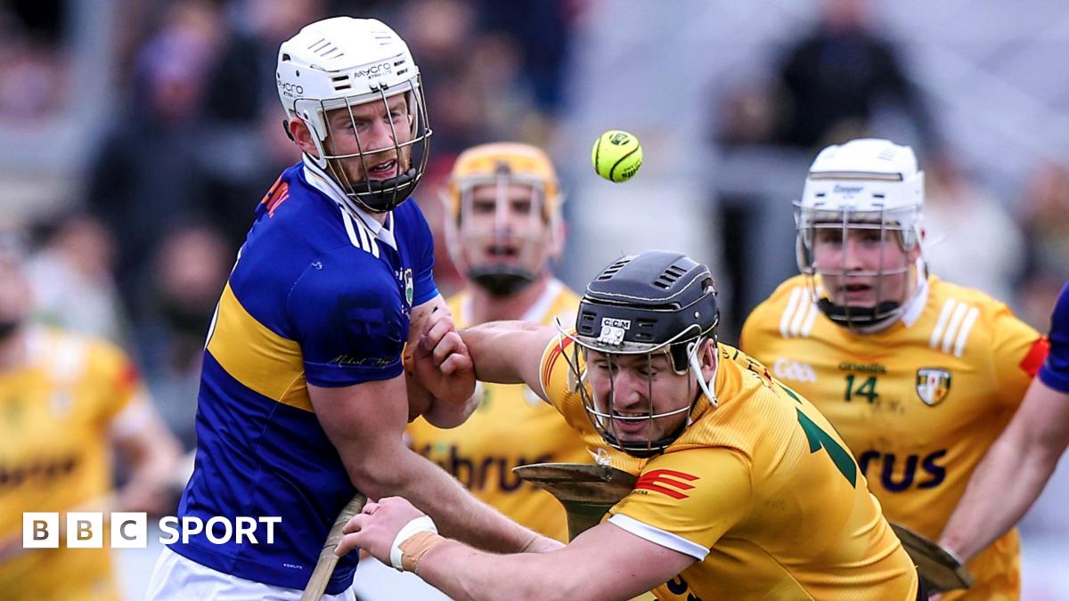 Allianz Hurling League: Tipperary hammer Antrim at Corrigan Park - BBC ...