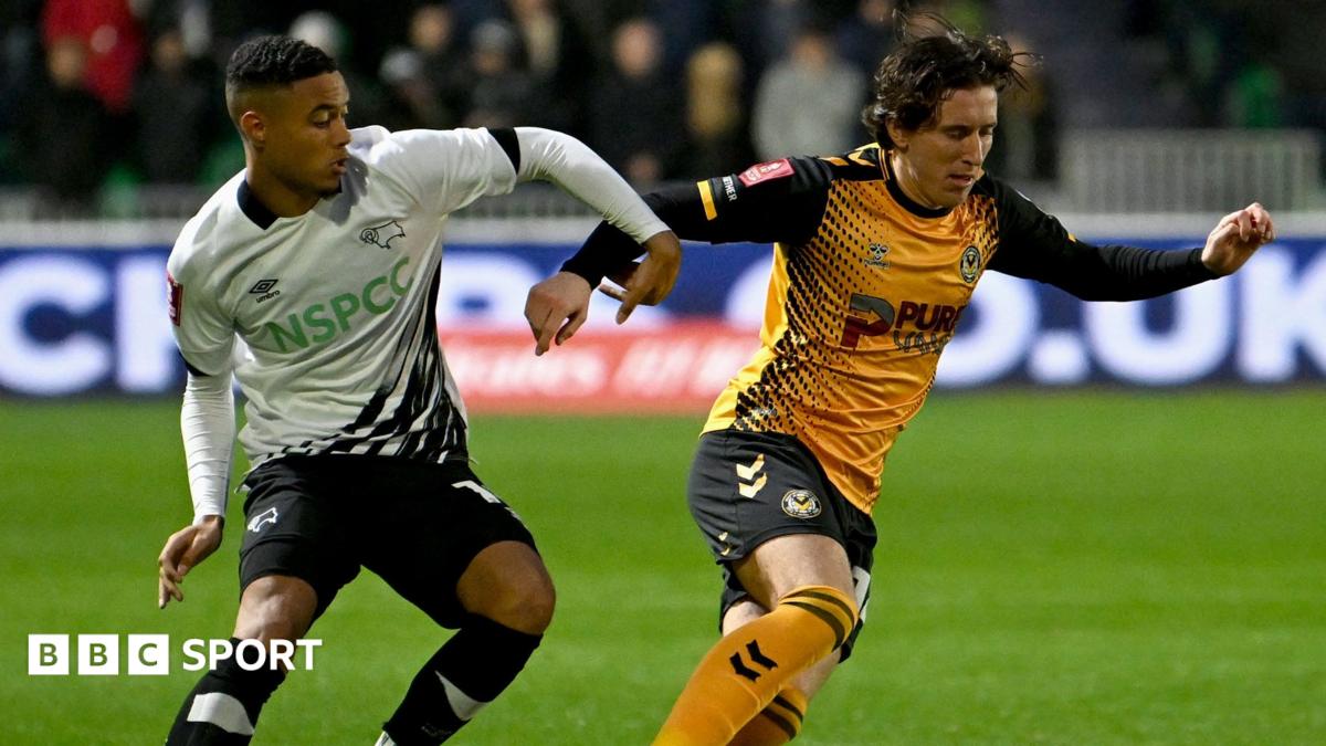 FA Cup: Derby grab late win at Newport, Ipswich ease past Buxton - BBC ...