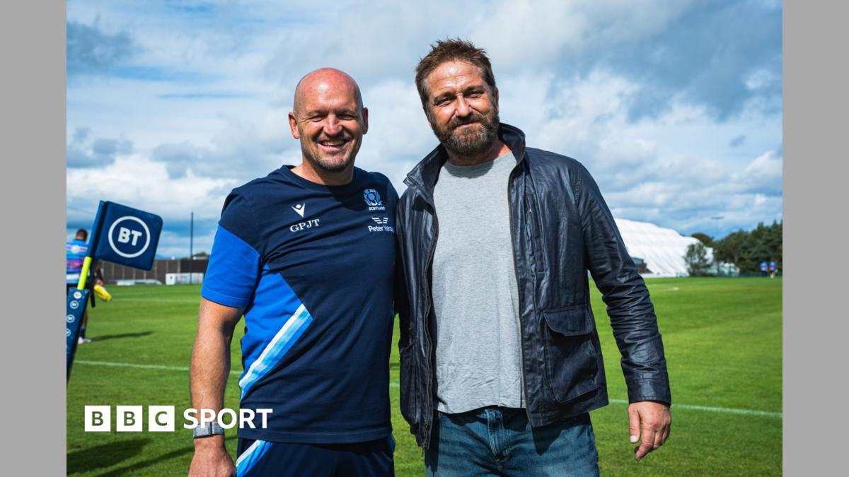 Hollywood star Butler backing Scots - BBC Sport