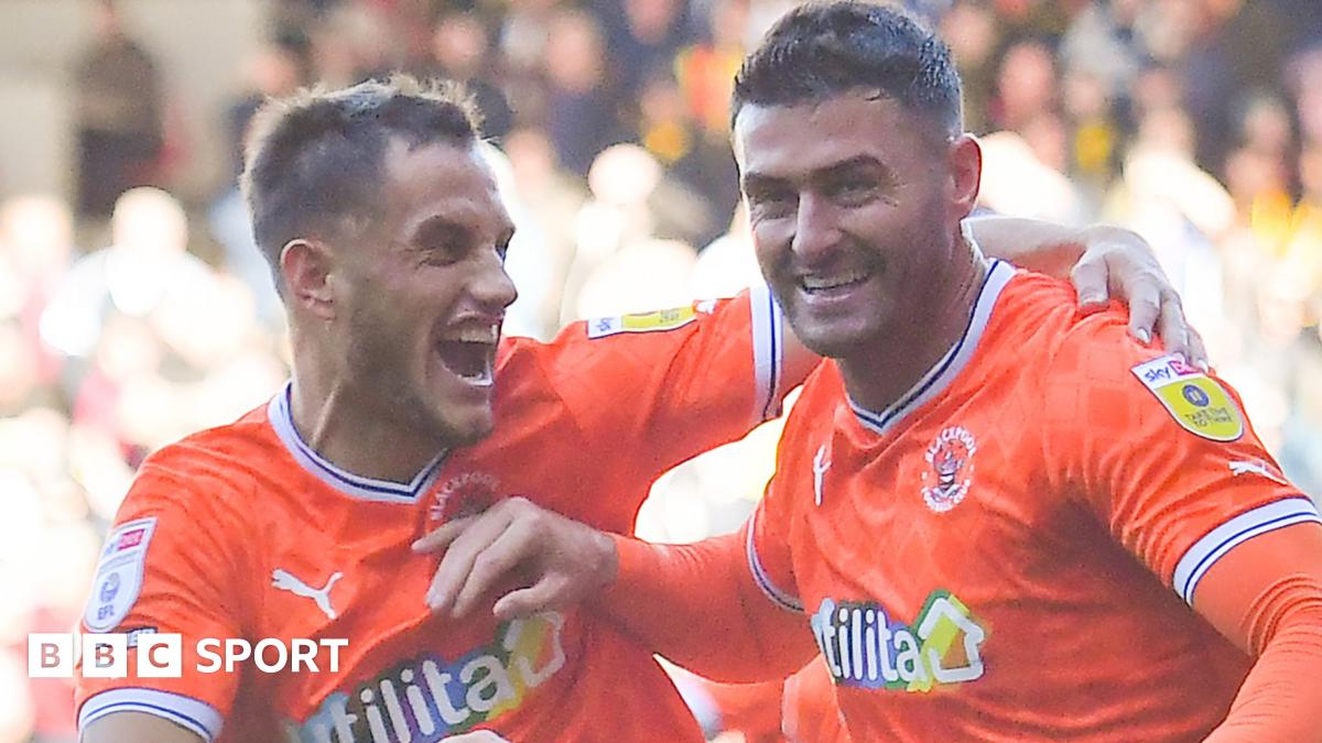 Blackpool 3-1 Watford: Jerry Yates' double ends Tangerines' winless run ...