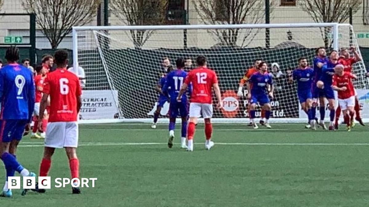 Jersey Bulls promotion hopes hit after 2-1 Raynes Park Vale loss - BBC ...