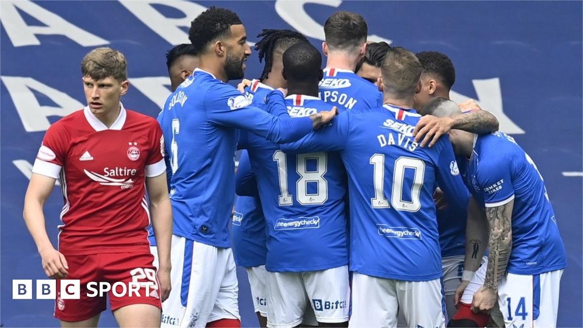 Rangers 4-0 Aberdeen: Steven Gerrard's side lift 55th Scottish league ...