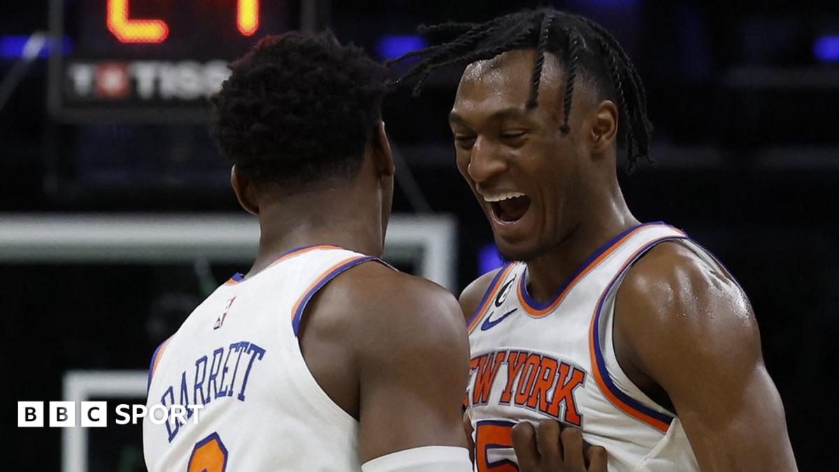NBA: New York Knicks beat Washington Wizards to reach play-offs - BBC Sport