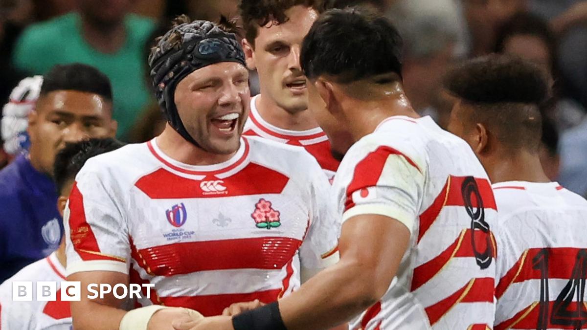 Japan 28-22 Samoa: Brave Blossoms' win puts England into Rugby World ...