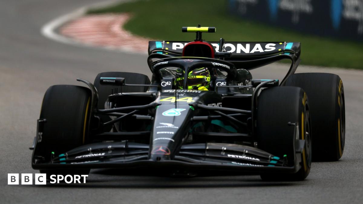 Canadian Grand Prix: Lewis Hamilton leads Mercedes one-two in Friday ...