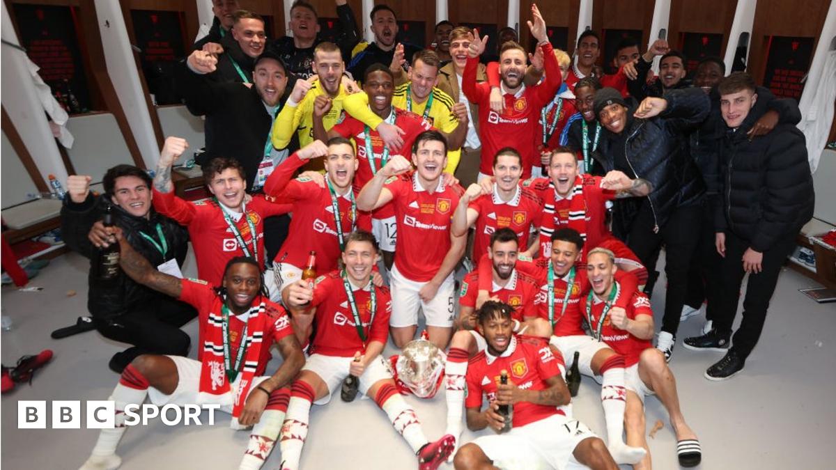 Man Utd 2-0 Newcastle: The best pictures from Erik ten Hag men's win at Wembley - BBC Sport