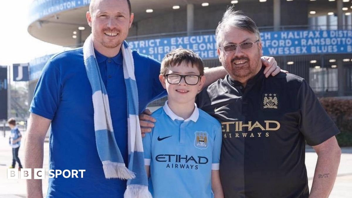 Manchester City fan Jake Tindale, 15, to join trophy presentation - BBC ...