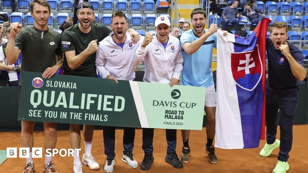 Davis Cup: Slovakia shock Serbia to reach group stage - BBC Sport