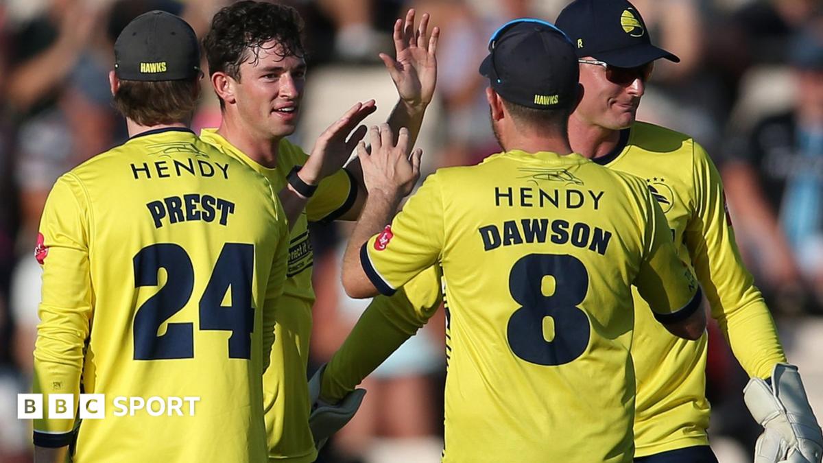 T20 Blast: Hampshire Hawks beat Worcestershire to earn record 10th ...