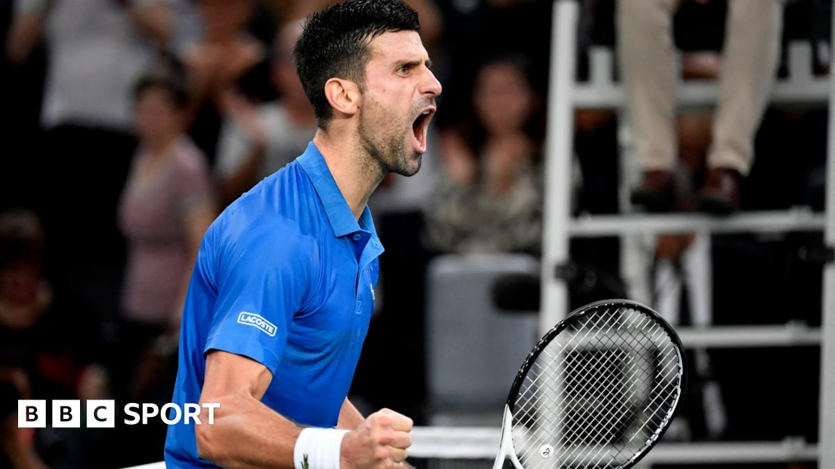 Paris Masters: Novak Djokovic beats Stefanos Tsitsipas to join Holger Rune in final - BBC Sport
