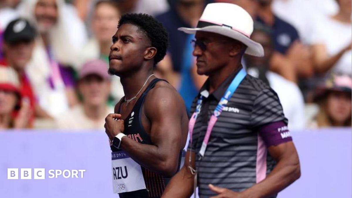 Olympic Games: Azu suffers Paris heartbreak after false start - BBC Sport