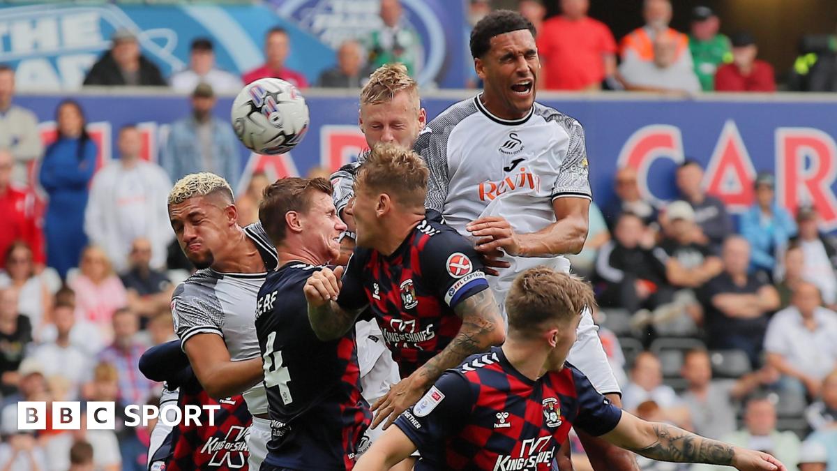 Swansea City 1-1 Coventry City: Jerry Yates header cancels out Matty ...