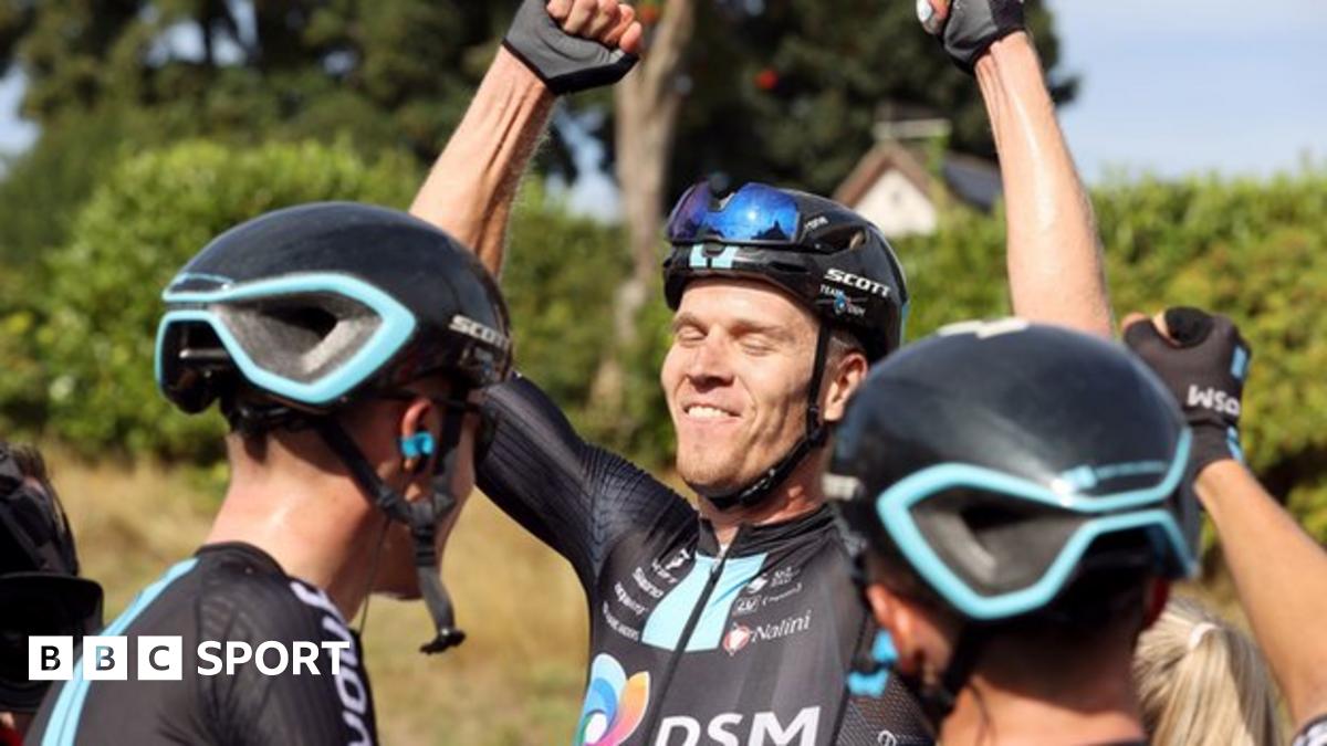 Tour of Britain: Cees Bol edges Jake Stewart to win stage two - BBC Sport