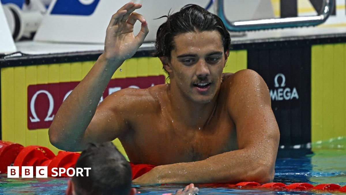World Aquatics Championships: Thomas Ceccon breaks 100m backstroke ...