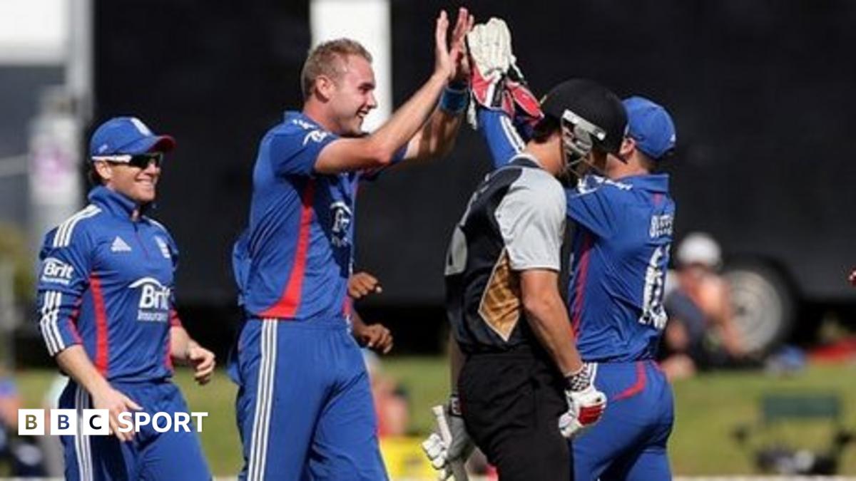 New Zealand v England: Stuart Broad hat-trick seals victory - BBC Sport