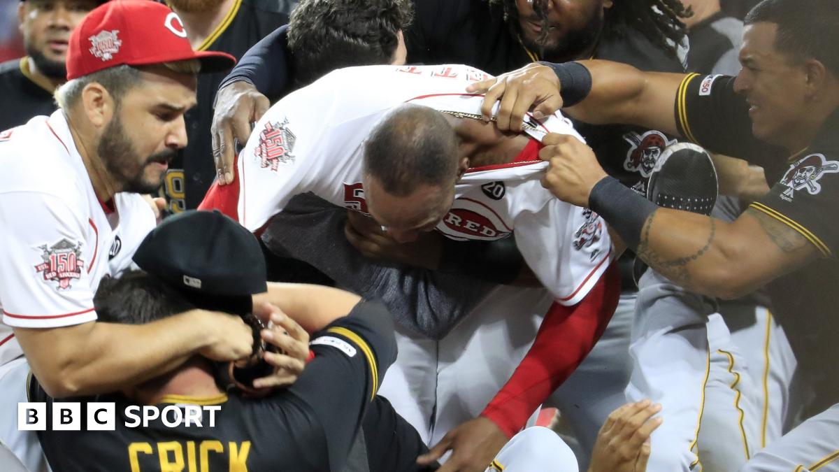 Cincinnati Reds v Pittsburgh Pirates: Amir Garrett sparks mass brawl ...