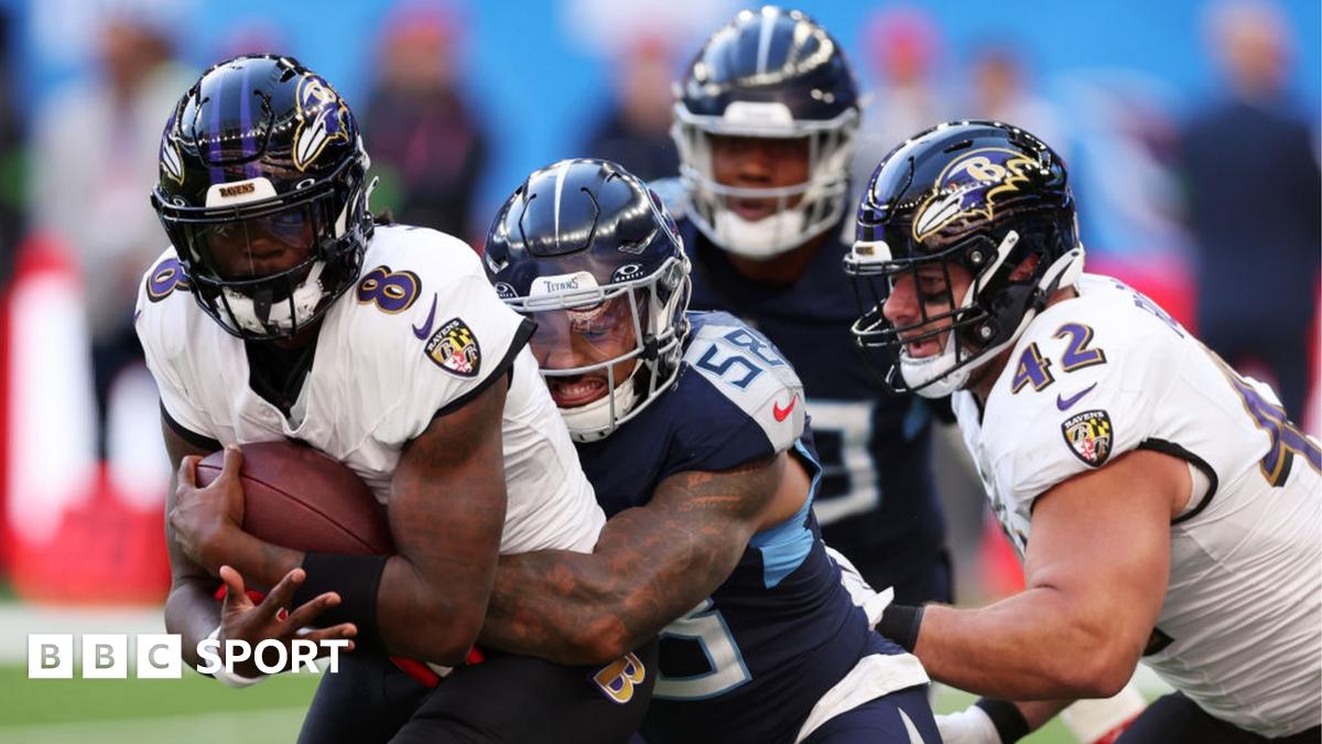 NFL LIVE: Baltimore Ravens 24-16 Tennessee Titans at Tottenham ...