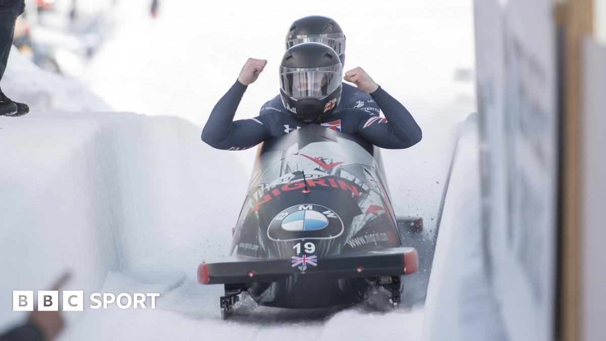 Crowdfunded sled helps Brad Hall & Nick Gleeson to fourth at Bobsleigh ...