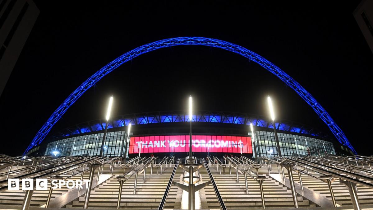 FA unlikely to light Wembley arch with colours of Israel flag - BBC Sport