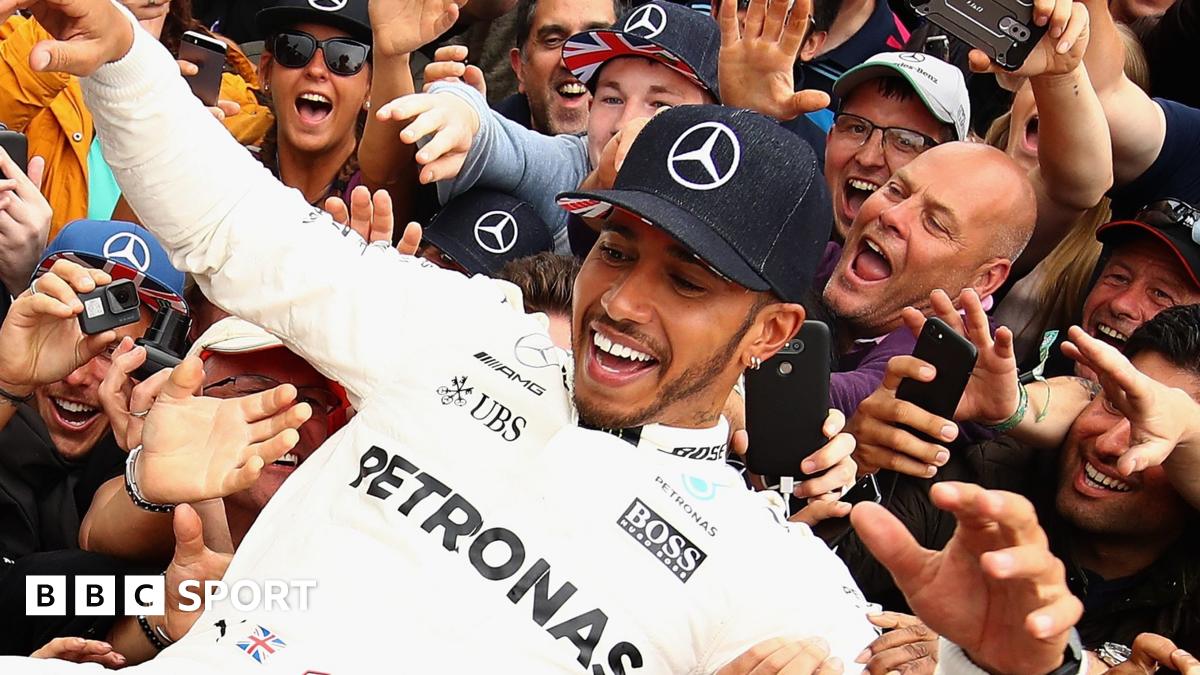 Lewis Hamilton wins record-equalling fifth British GP - BBC Sport