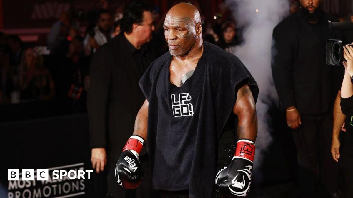 Mike Tyson 'almost died' months before defeat by Jake Paul - BBC Sport