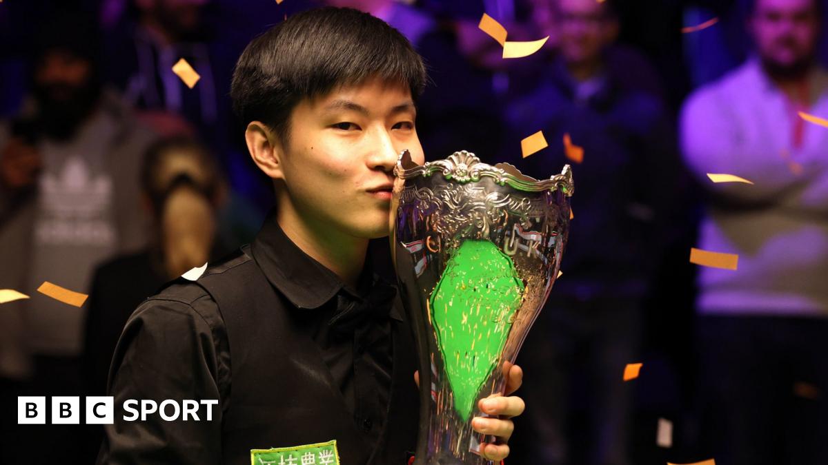 UK Snooker Championship final: Zhao Xintong beats Luca Brecel - BBC Sport