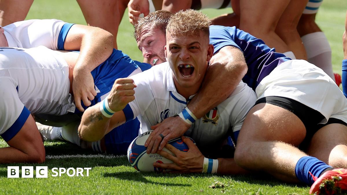 Italy 52-8 Namibia: Italy start Rugby World Cup with bonus-point win ...