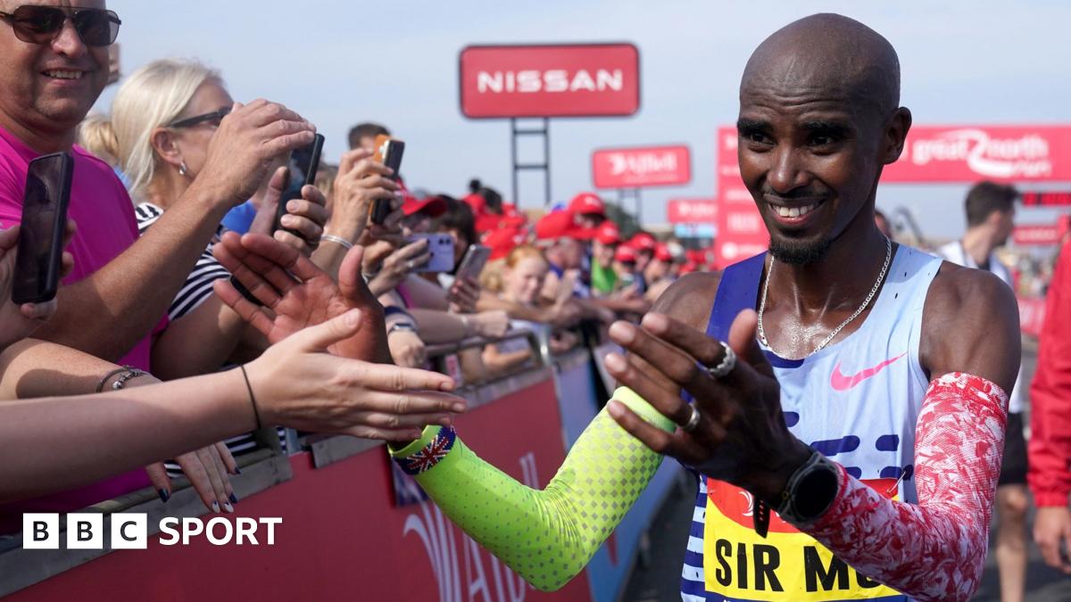 Great North Run 2023 LIVE: Mo Farah runs final race of career - BBC Sport