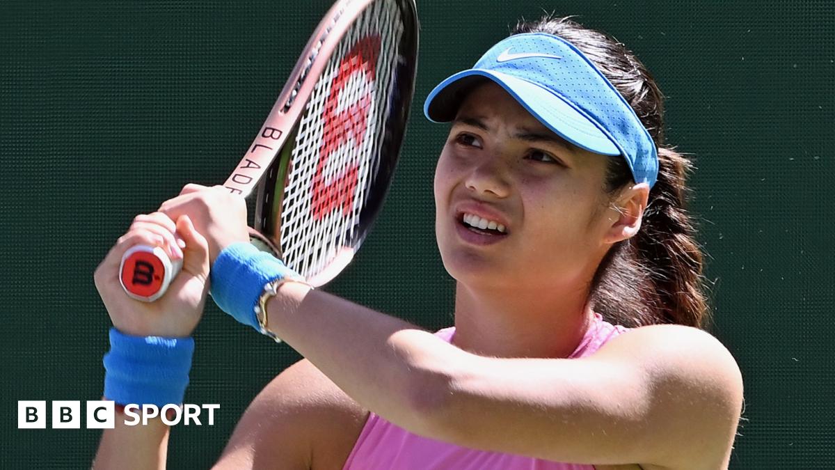 Indian Wells: Britain's Emma Raducanu beaten by second seed Aryna Sabalenka - BBC Sport