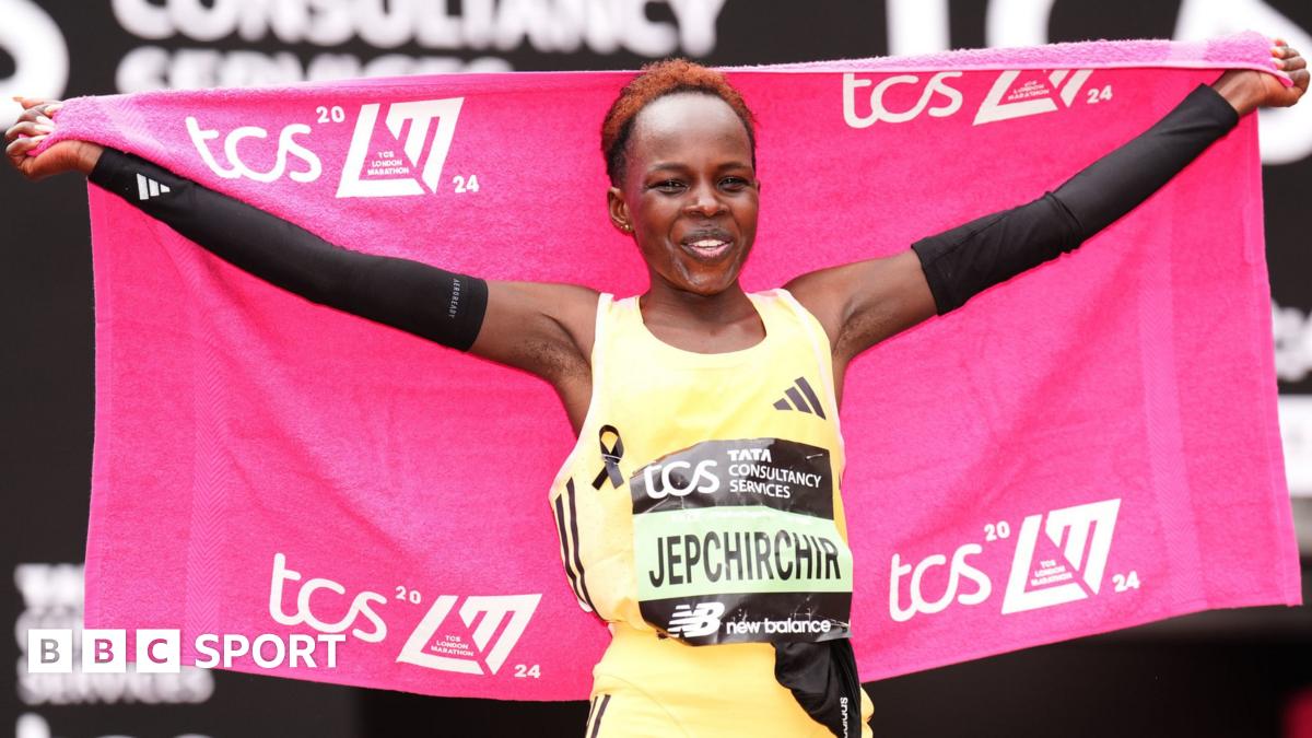 London Marathon 2024 results: Peres Jepchirchir breaks women's only world record - BBC Sport