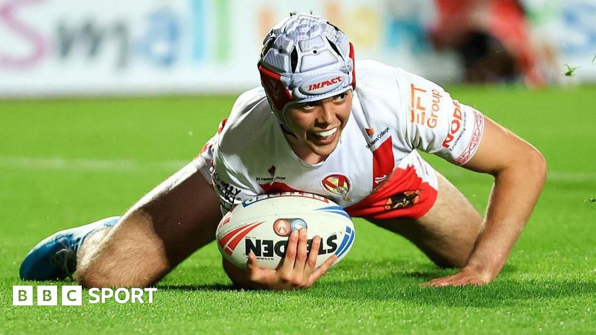 Super League: St Helens 40-0 Catalans Dragons: George Whitby hat-trick ...